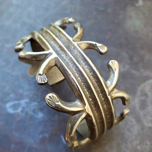 Vintage Native American Cast Silver Bracelet Cuff - Etsy