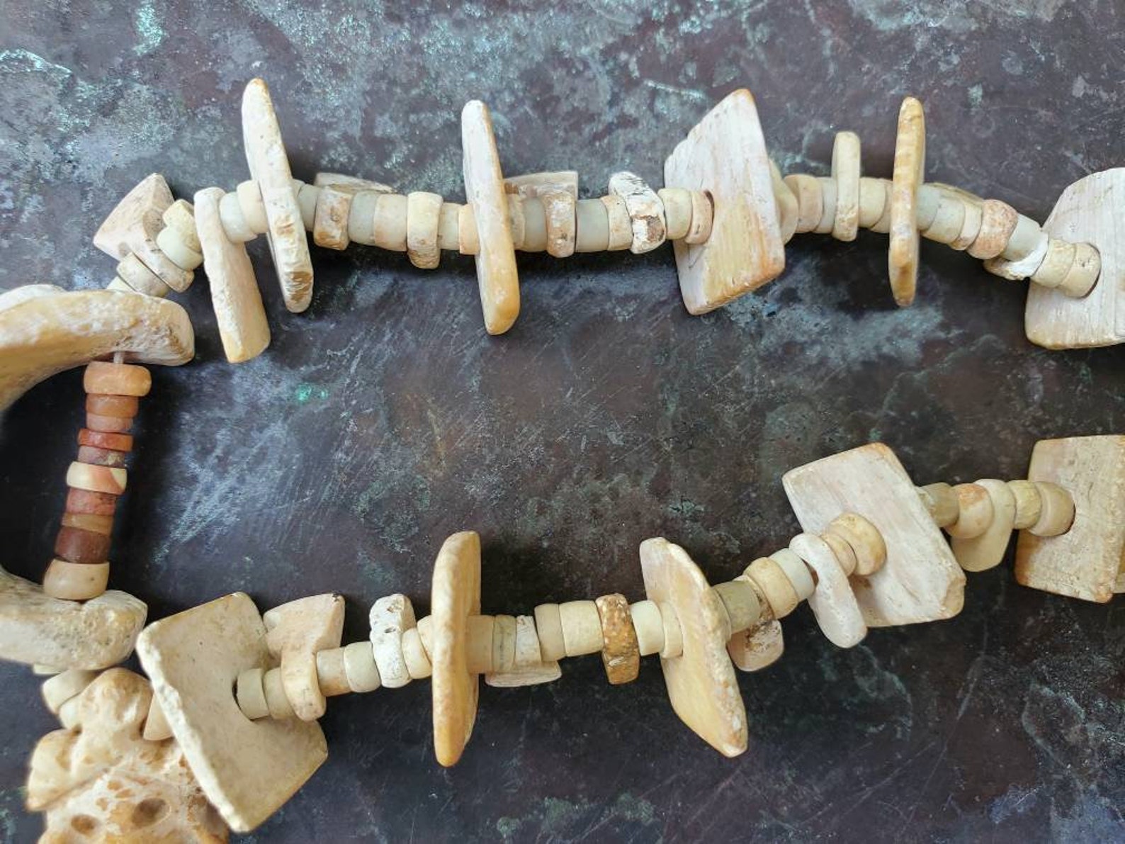 Pre-columbian Colima Spondylus Shell Mask Tooth Beads Atlatl - Etsy