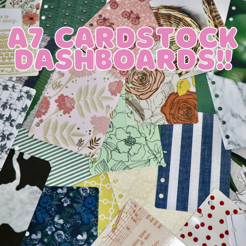 Planner A7 Dashboard - Etsy