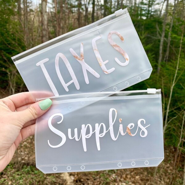 Zipper Cash Envelopes - Etsy