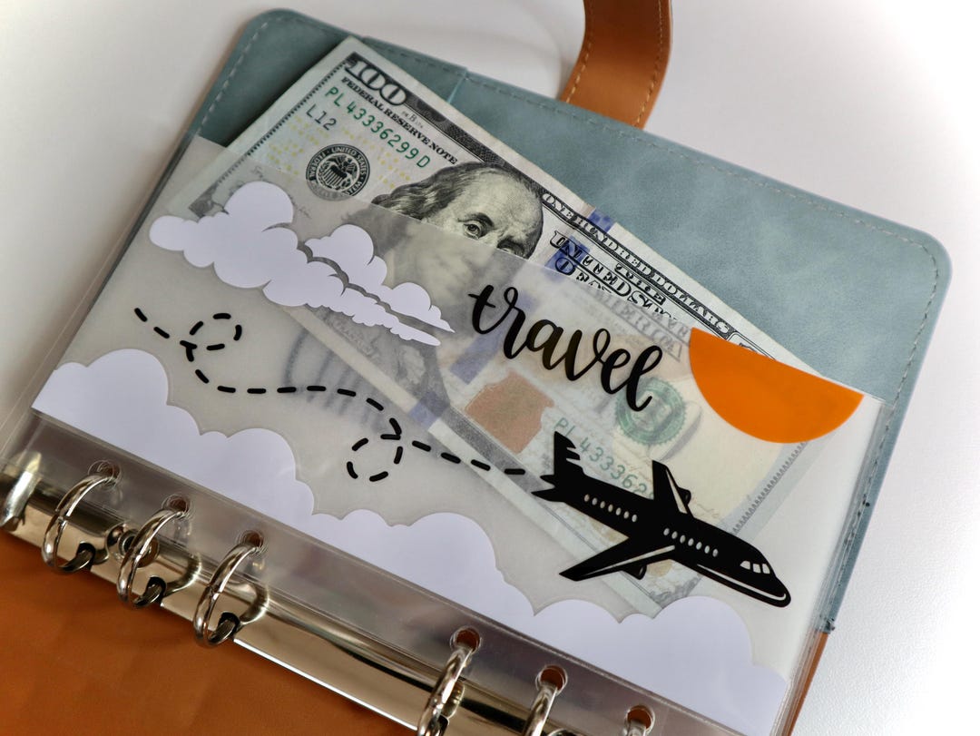 Laminated Cash Envelope A6 - Travel | Travel-themed Cash Envelope ...