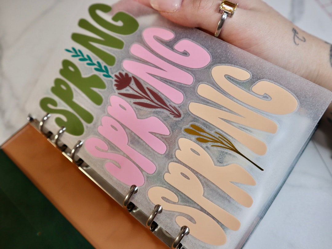 A6 Laminated Vellum Dashboard - Spring Spring Spring | Vellum Sheer A6 ...