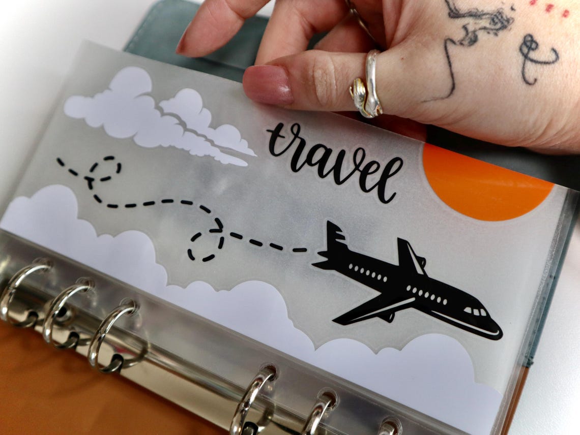 Laminated Cash Envelope A6 - Travel | Travel-themed Cash Envelope ...