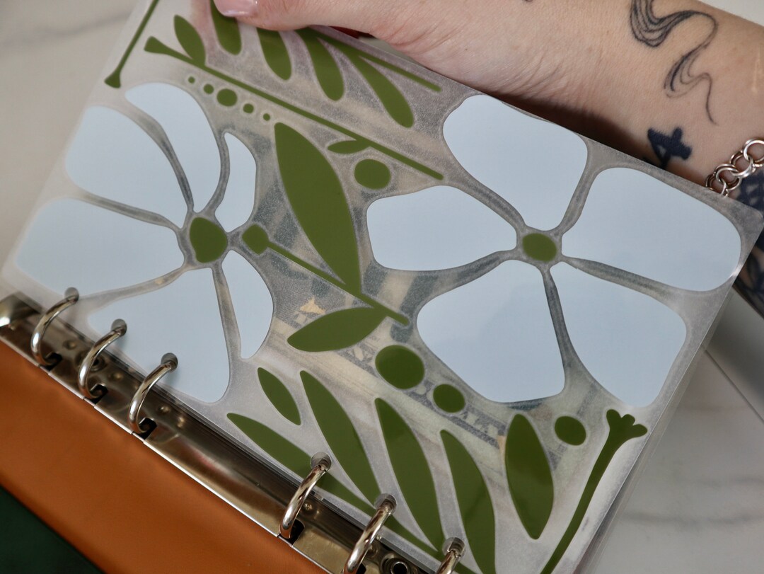 A6 Laminated Vellum Dashboard - Flowers | Frosted Dashboard A6 | Spring ...