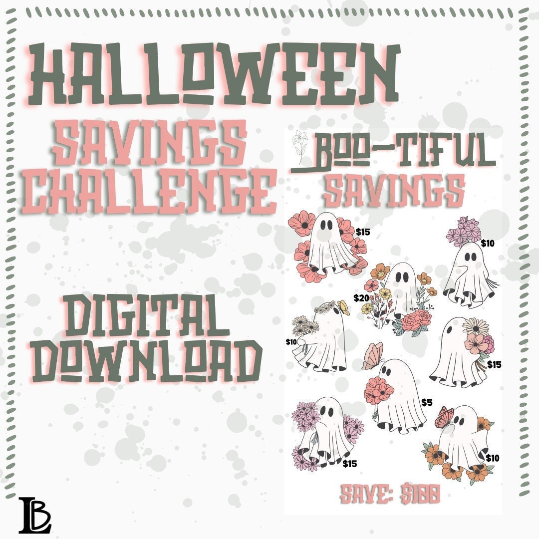 BOO-TIFUL Savings Challenge Halloween Savings Challenge Digital ...