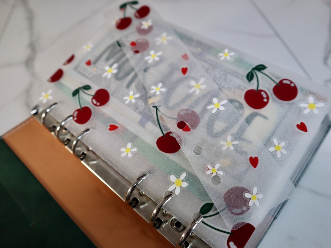 Laminated Sheer A6 Dashboard & Bookmarks | Cash Envelope Dashboard W ...