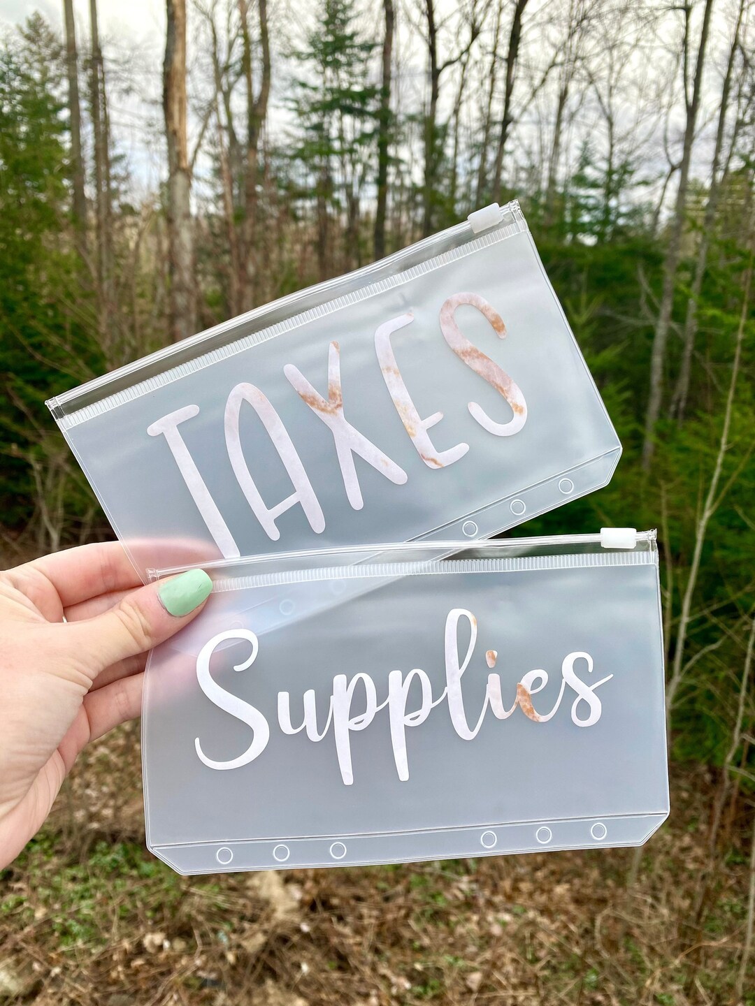 Personalized A6 Zipper Cash Envelopes | Budget-by-paycheck | Cash ...