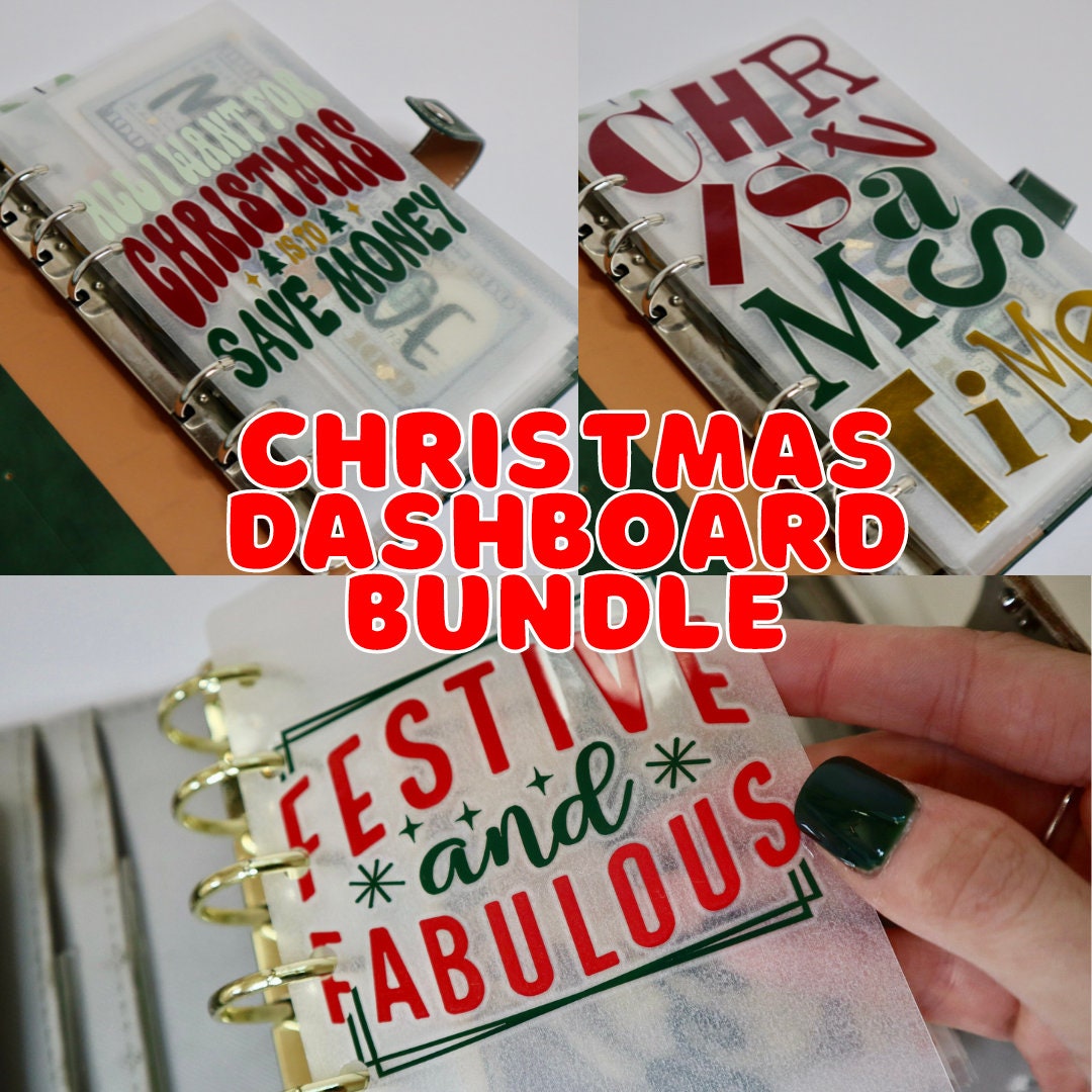 Christmas Dashboard Bundle | 3 Christmas-themed Dashboards Set | (2) A6 ...