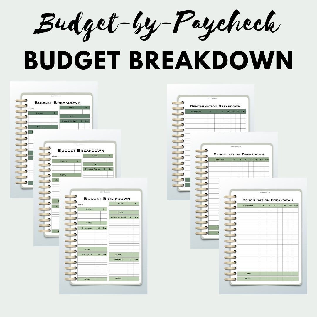 Budget-by-paycheck Breakdown - Etsy