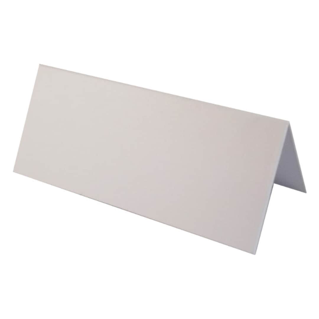 100 X Smooth White Blank Table Name Place Cards for Weddings & Parties ...