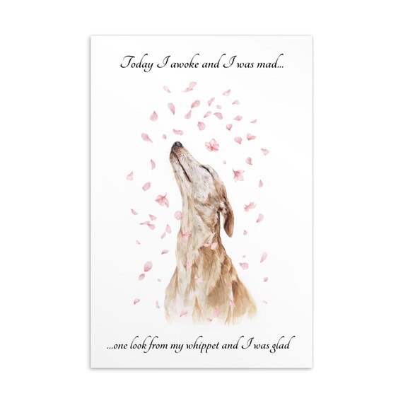 Postcard Whippet 4 Postcards Stationery Paper & Party Supplies etna.com.pe