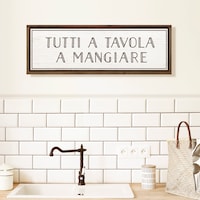 Tutti A Tavola A Mangiare Sign, Italian Kitchen Wall Decor, Family Dining Print - Etsy