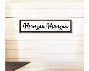 Mangia Sign - Etsy
