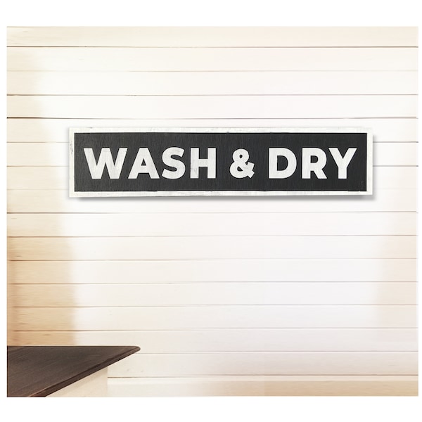 Wash and Dry Sign - Etsy
