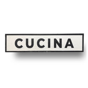 Cucina Italian Kitchen Sign, Italian Chef Wall Decor, Italian Sign ...