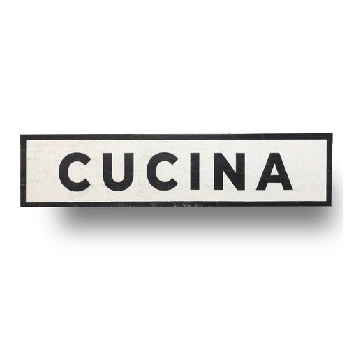 La Cucina Italian Kitchen Sign Italian Chef Wall Decor - Etsy