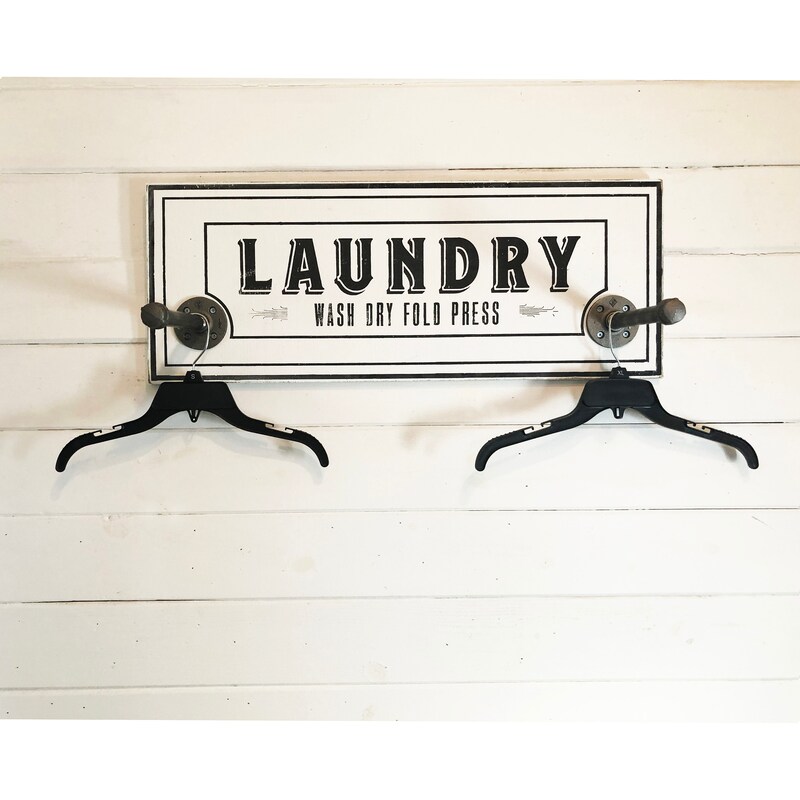 Hanging Laundry Sign - Etsy