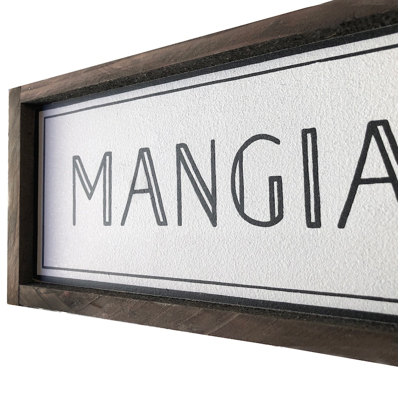 Mangia Sign Italian Kitchen Sign 6 X 31 Translation: - Etsy