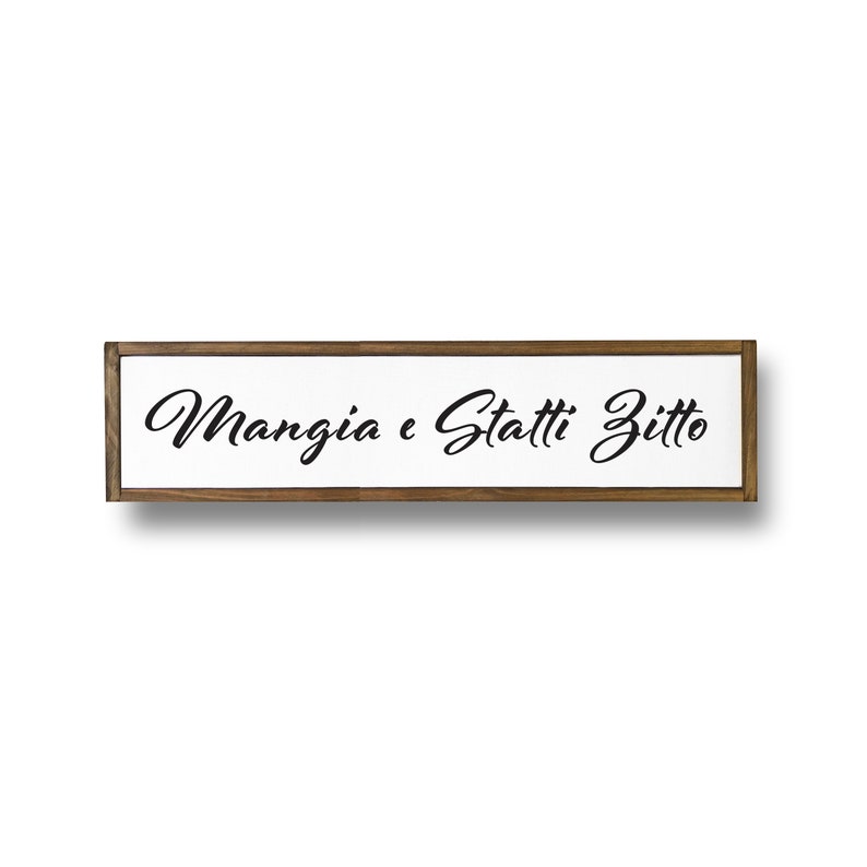Script Mangia Sign Italian Kitchen Sign 6 X 31 Translation: - Etsy