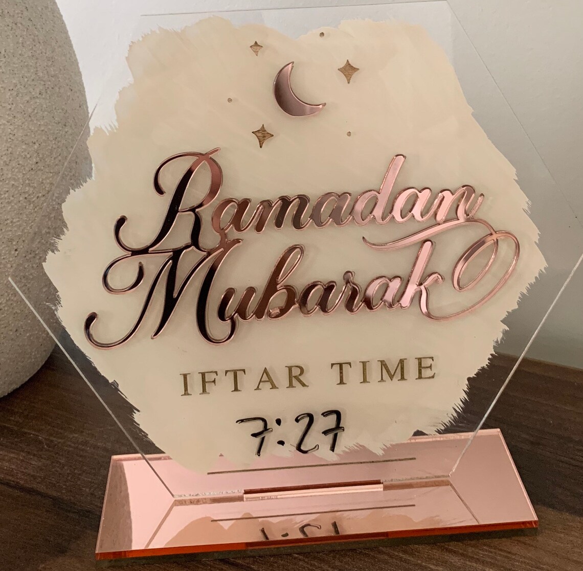 Ramadan Iftar Time Acrylic Tabletop Sign - Etsy