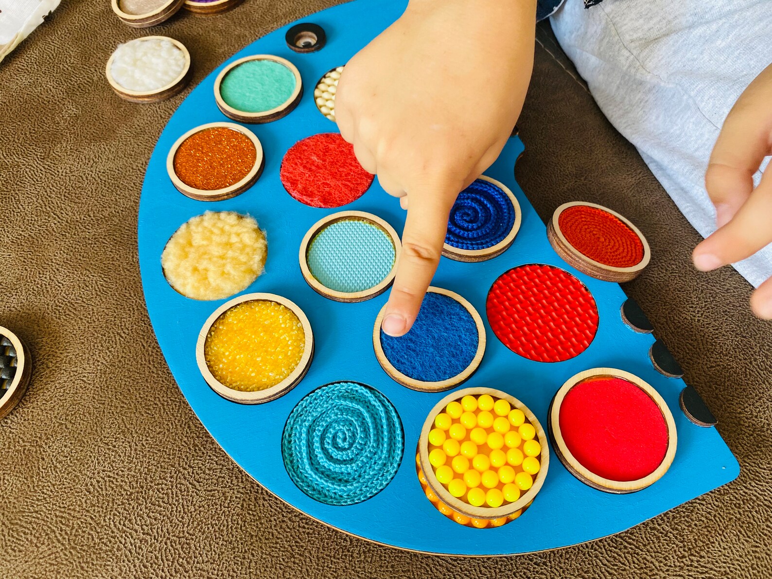 Sensory Board, Tactile Board Elephant, Toy Elephant, Montessori Toy ...
