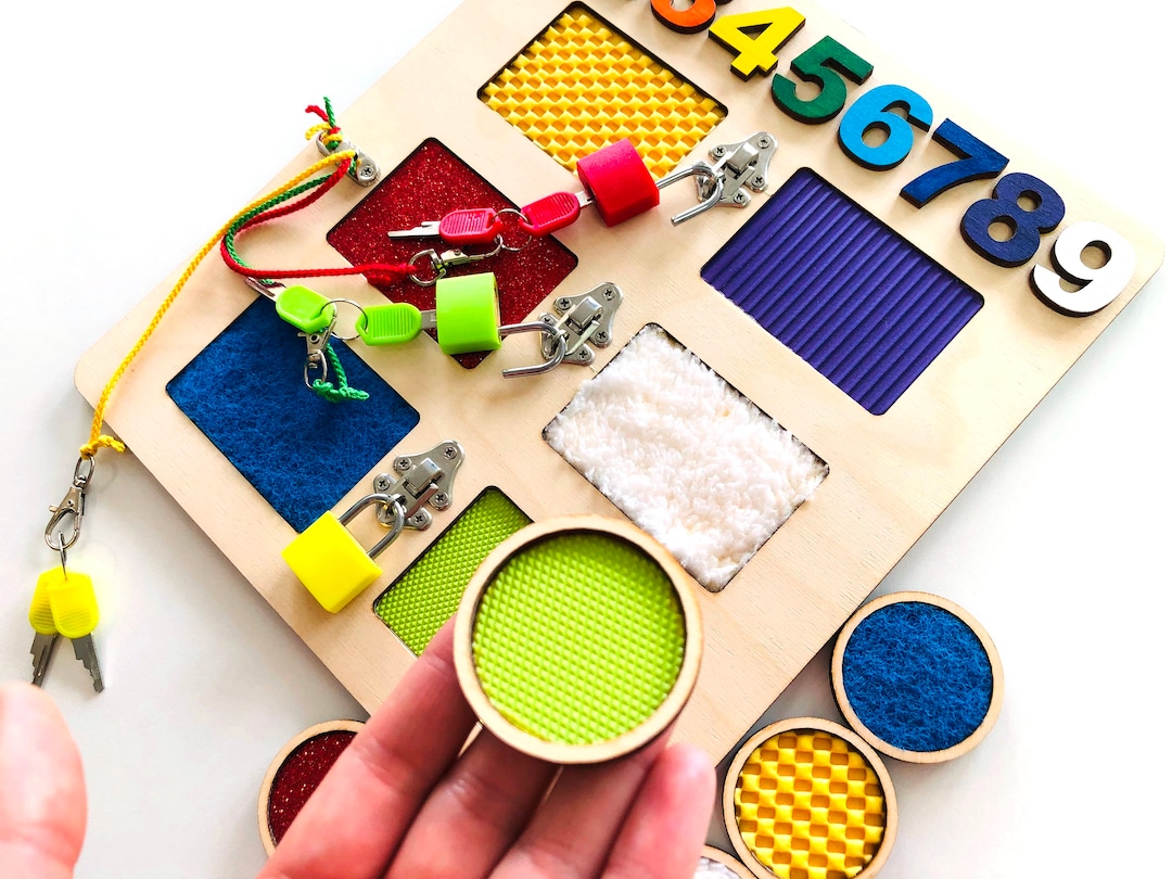 Color Learning Board, Tactile Toys, Sorting Toy, Sensory Game, Sensory ...