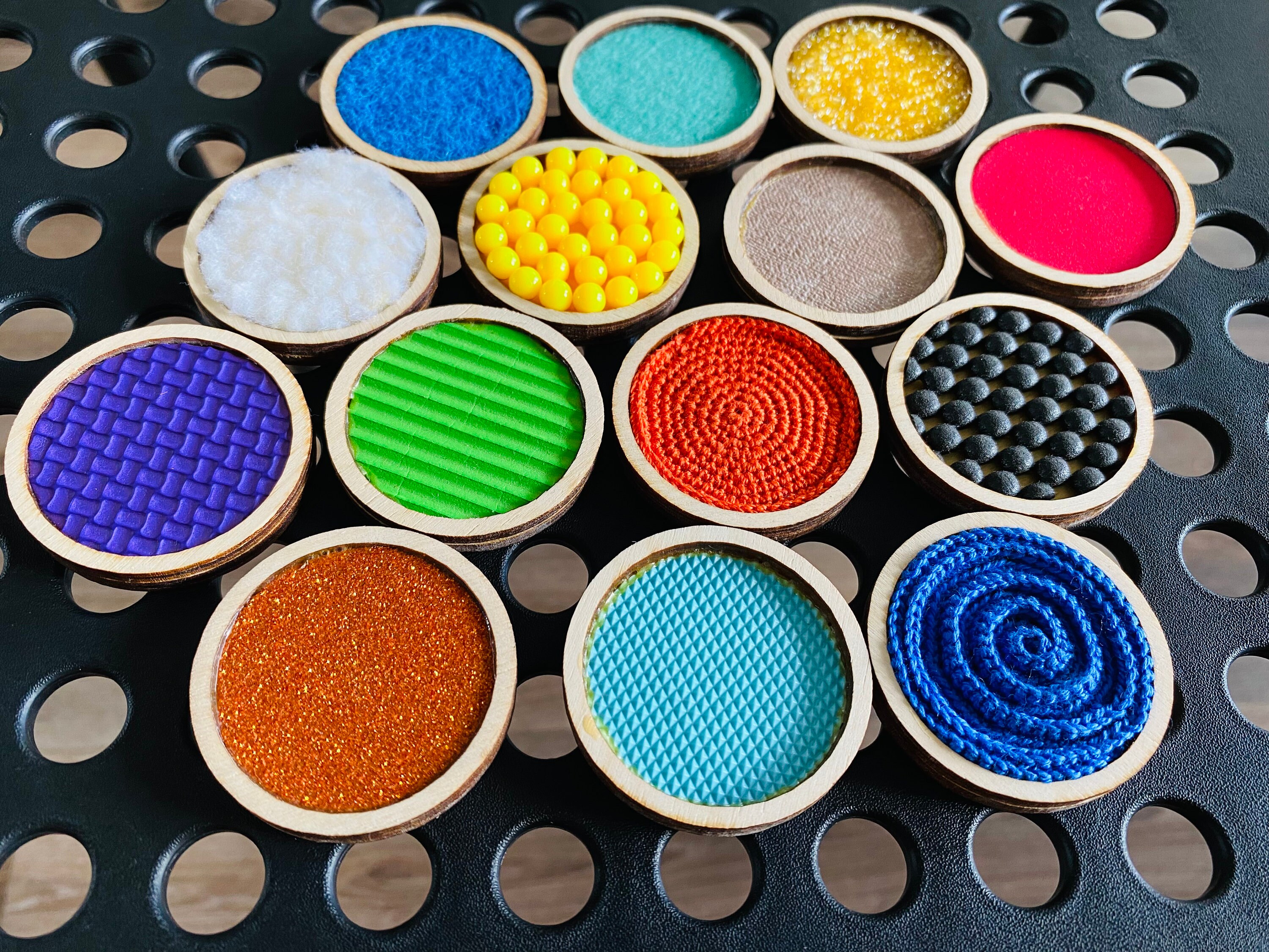 Sensory Cards Set 14 Tactile Textured Surfaces for Early Childhood ...