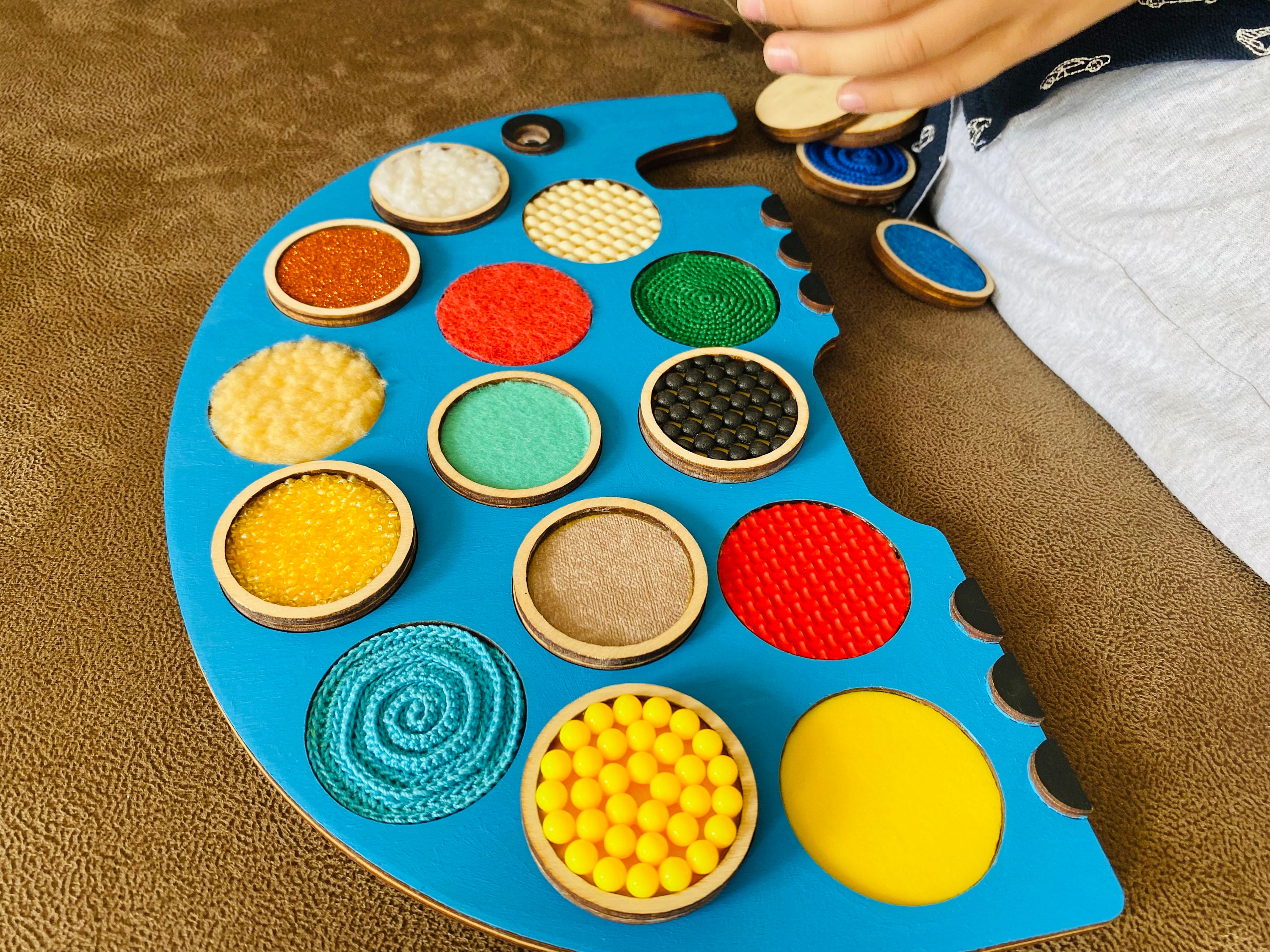 Sensory Board, Tactile Board Elephant, Toy Elephant, Montessori Toy ...