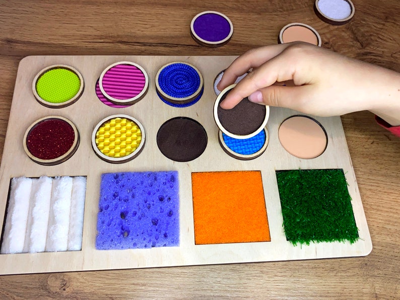 Montessori Texture Board: Sensory Toy for Toddlers - Etsy