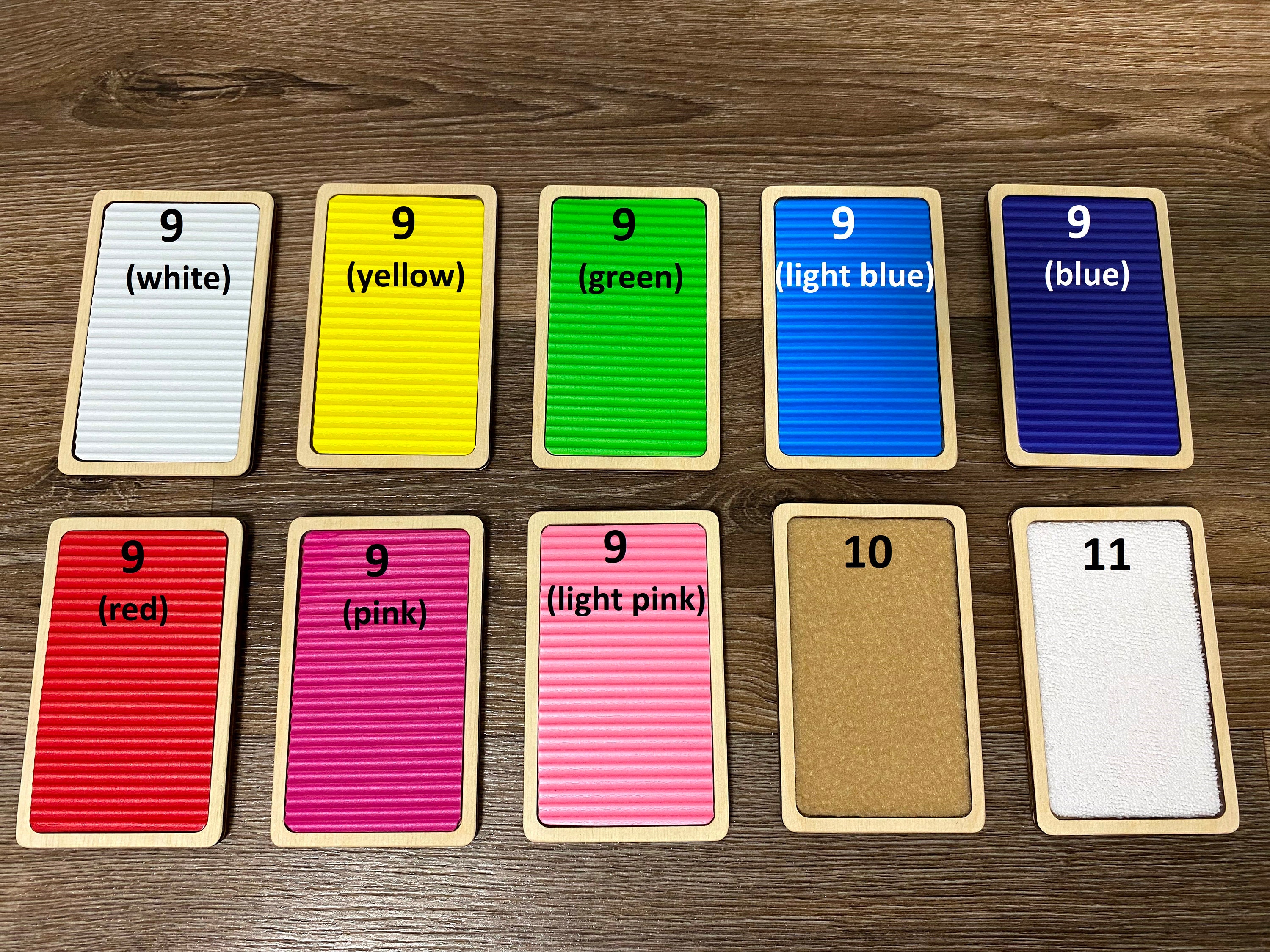 Sensory Toy Tactile Cards: Customize Texture Selection for Sensory ...