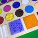Sensory Toy Texture Board: Montessori Sorting Play With Varied Textures ...
