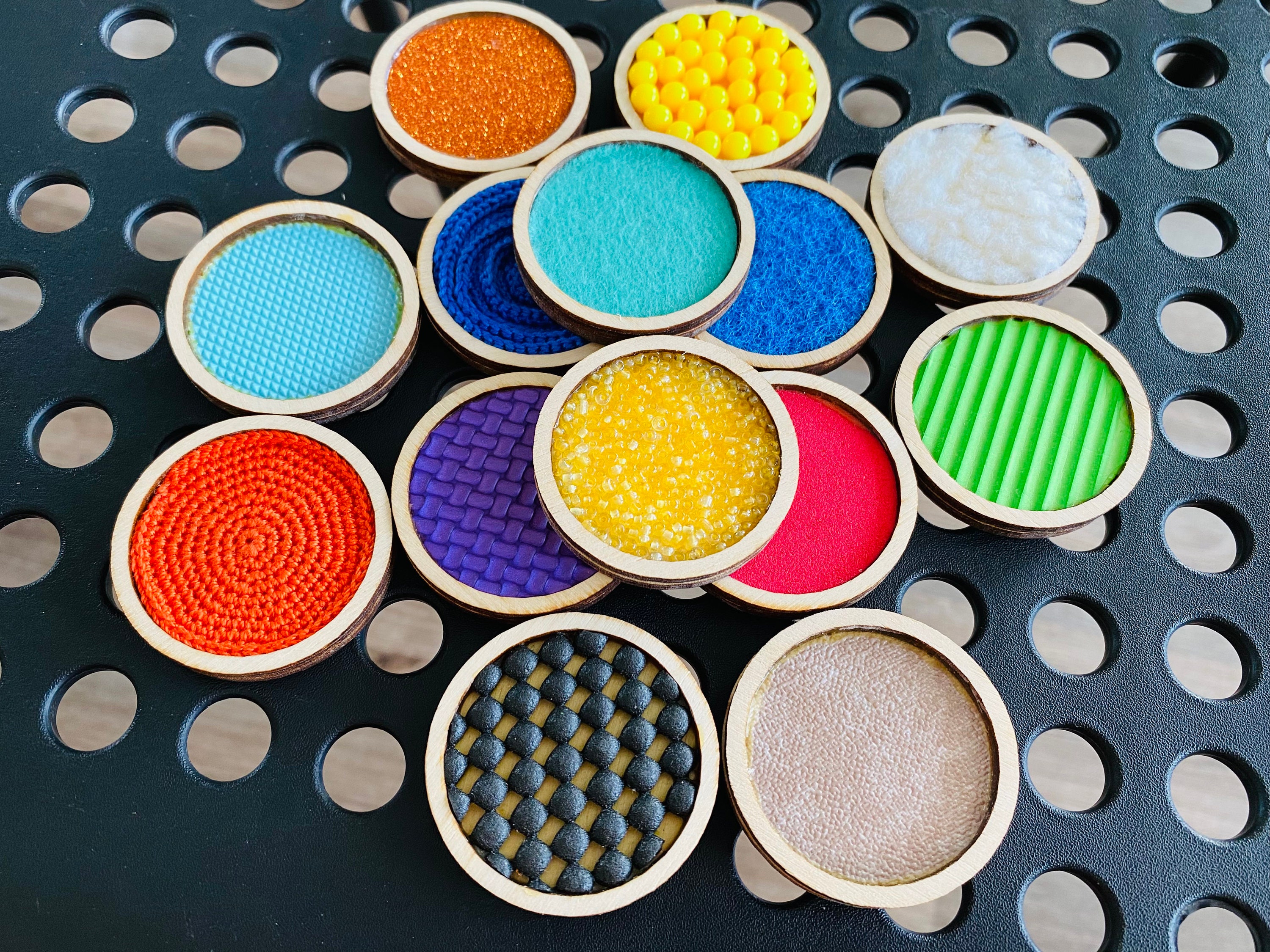 Sensory Cards Set 14 Tactile Textured Surfaces for Early Childhood ...