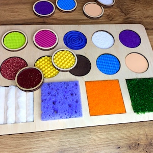 Montessori Texture Board: Sensory Toy for Toddlers - Etsy