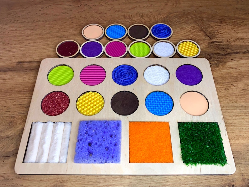 Montessori Texture Board: Sensory Toy for Toddlers - Etsy