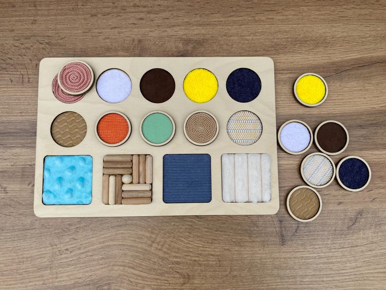 Montessori Sensory Texture Board: Tactile Learning Toy for Toddlers - Etsy
