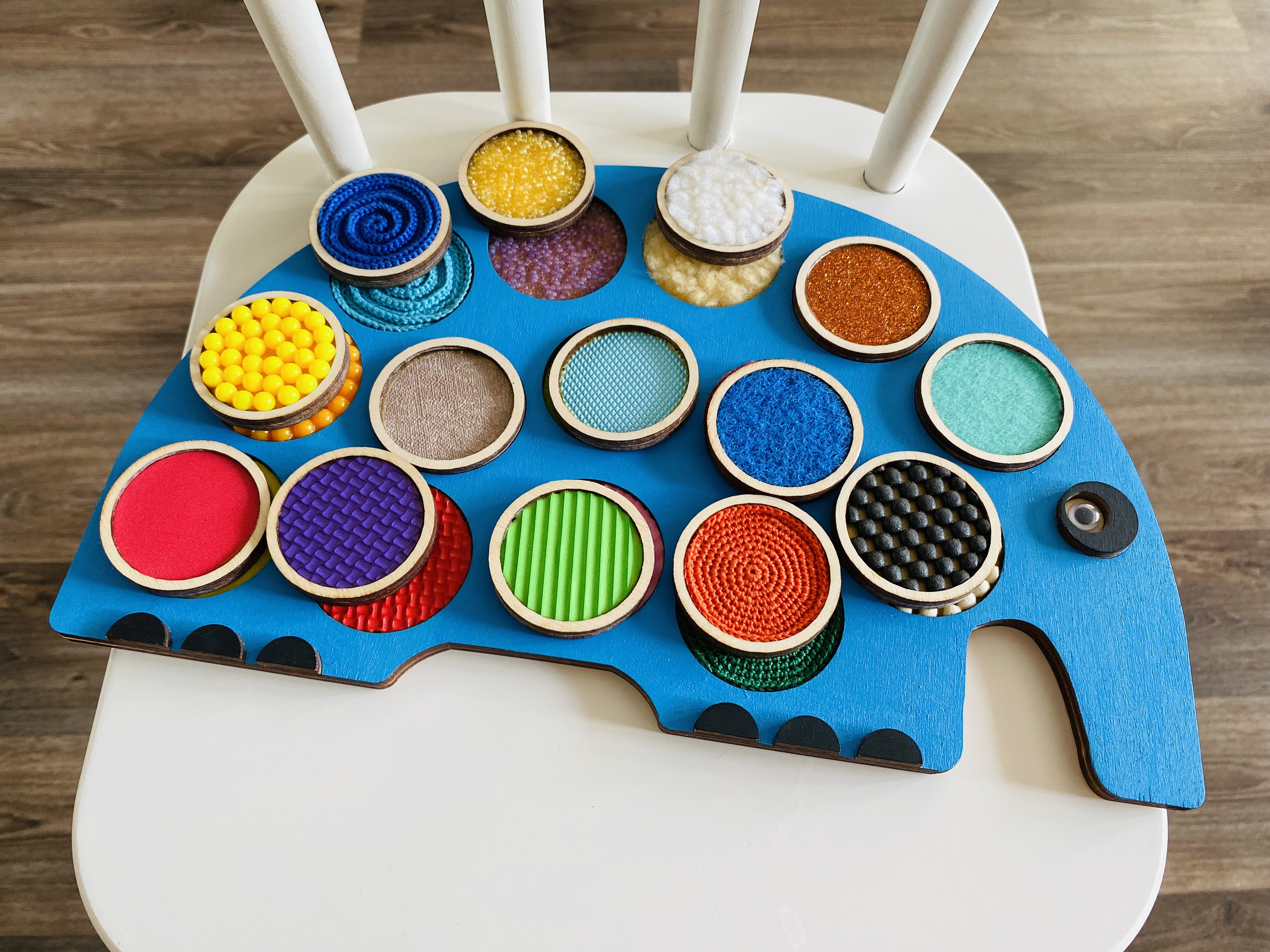 Sensory Board, Tactile Board Elephant, Toy Elephant, Montessori Toy ...