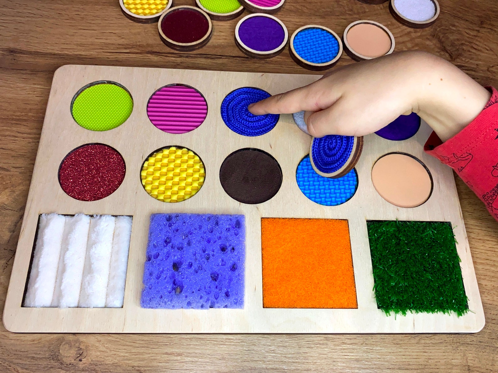 Montessori Texture Board: Sensory Toy for Toddlers - Etsy