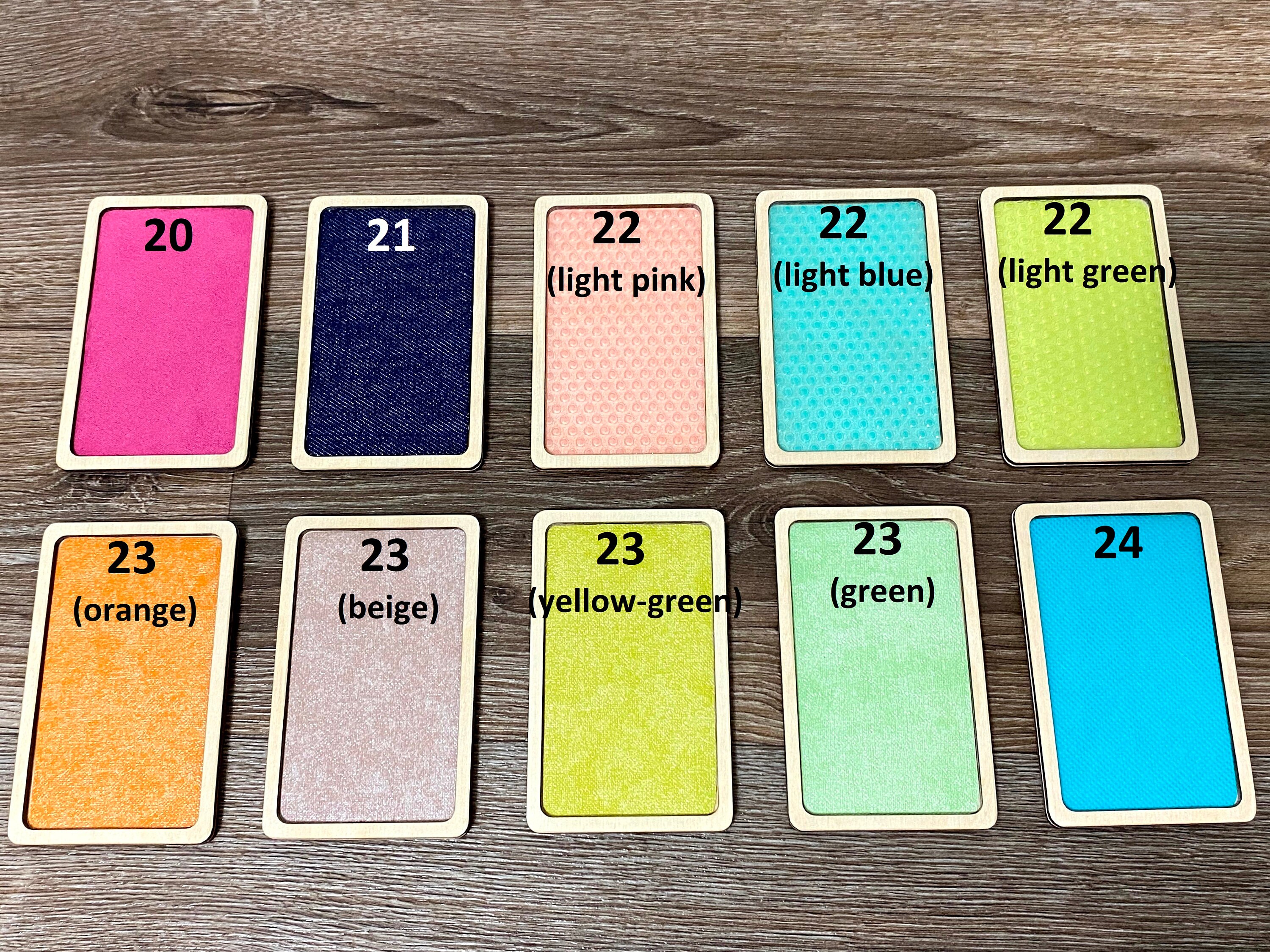 Sensory Toy Tactile Cards: Customize Texture Selection for Sensory ...