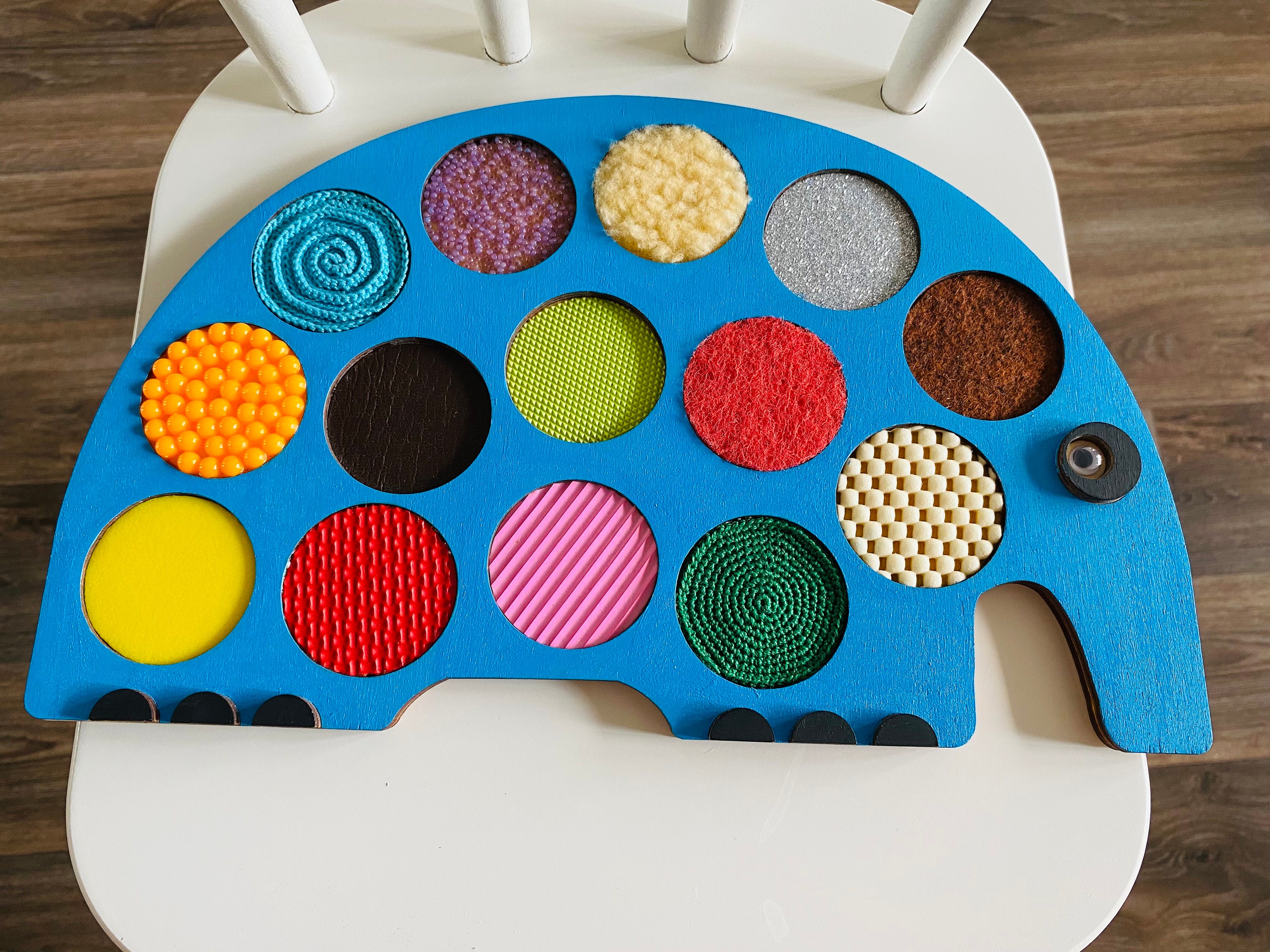 Sensory Board, Tactile Board Elephant, Toy Elephant, Montessori Toy ...