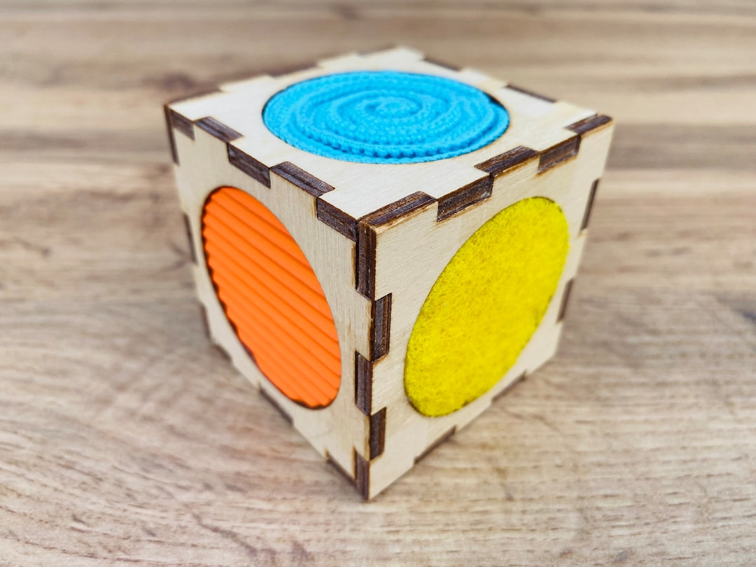 Montessori Sensory Cube: Tactile Toy for Skill Development - Etsy
