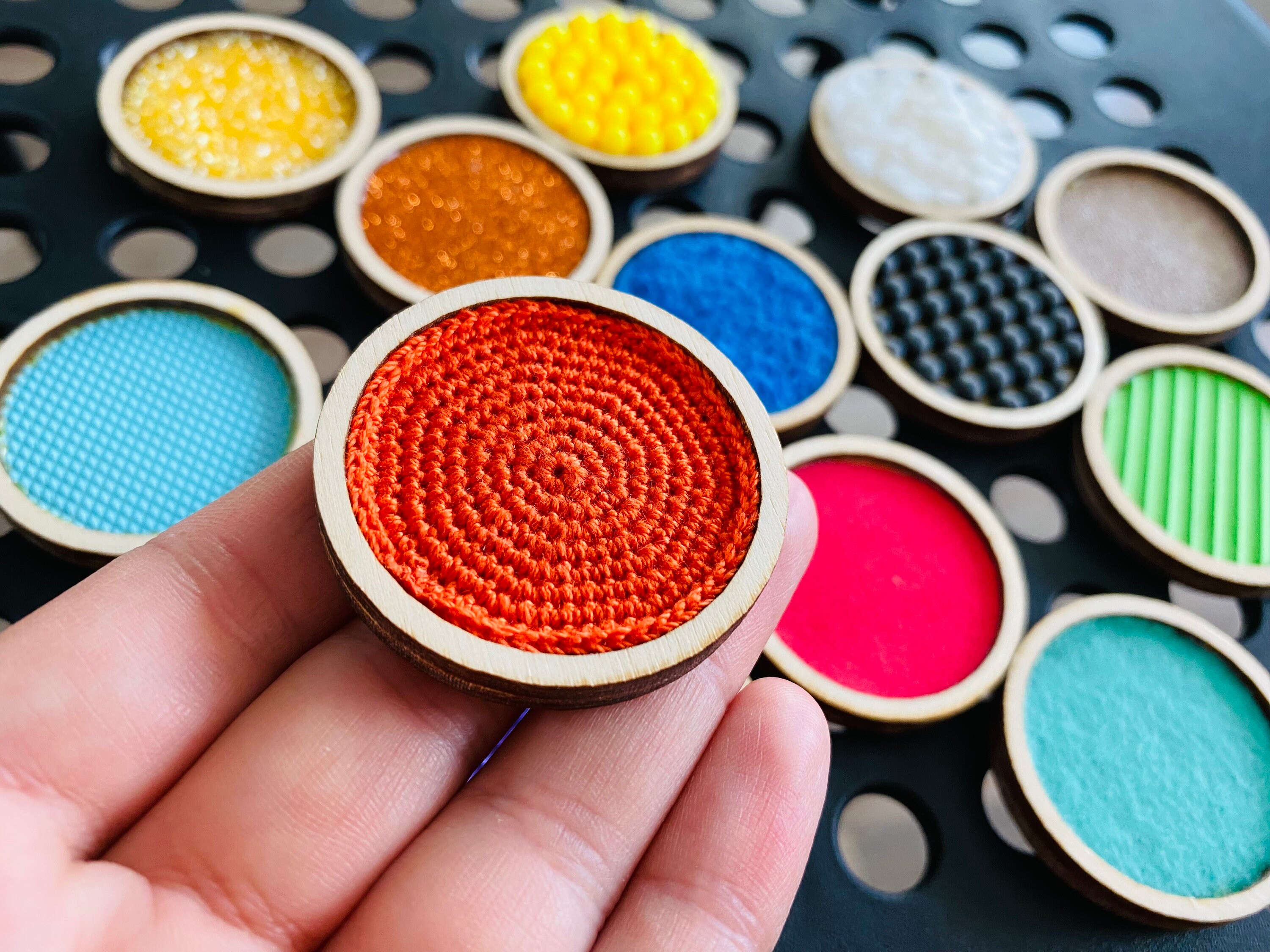Sensory Cards Set 14 Tactile Textured Surfaces for Early Childhood ...