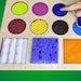 Sensory Toy Texture Board: Montessori Sorting Play With Varied Textures ...