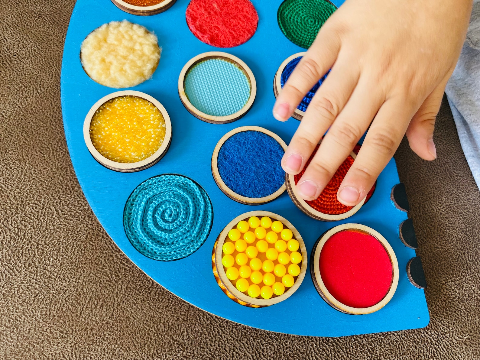 Sensory Board, Tactile Board Elephant, Toy Elephant, Montessori Toy ...