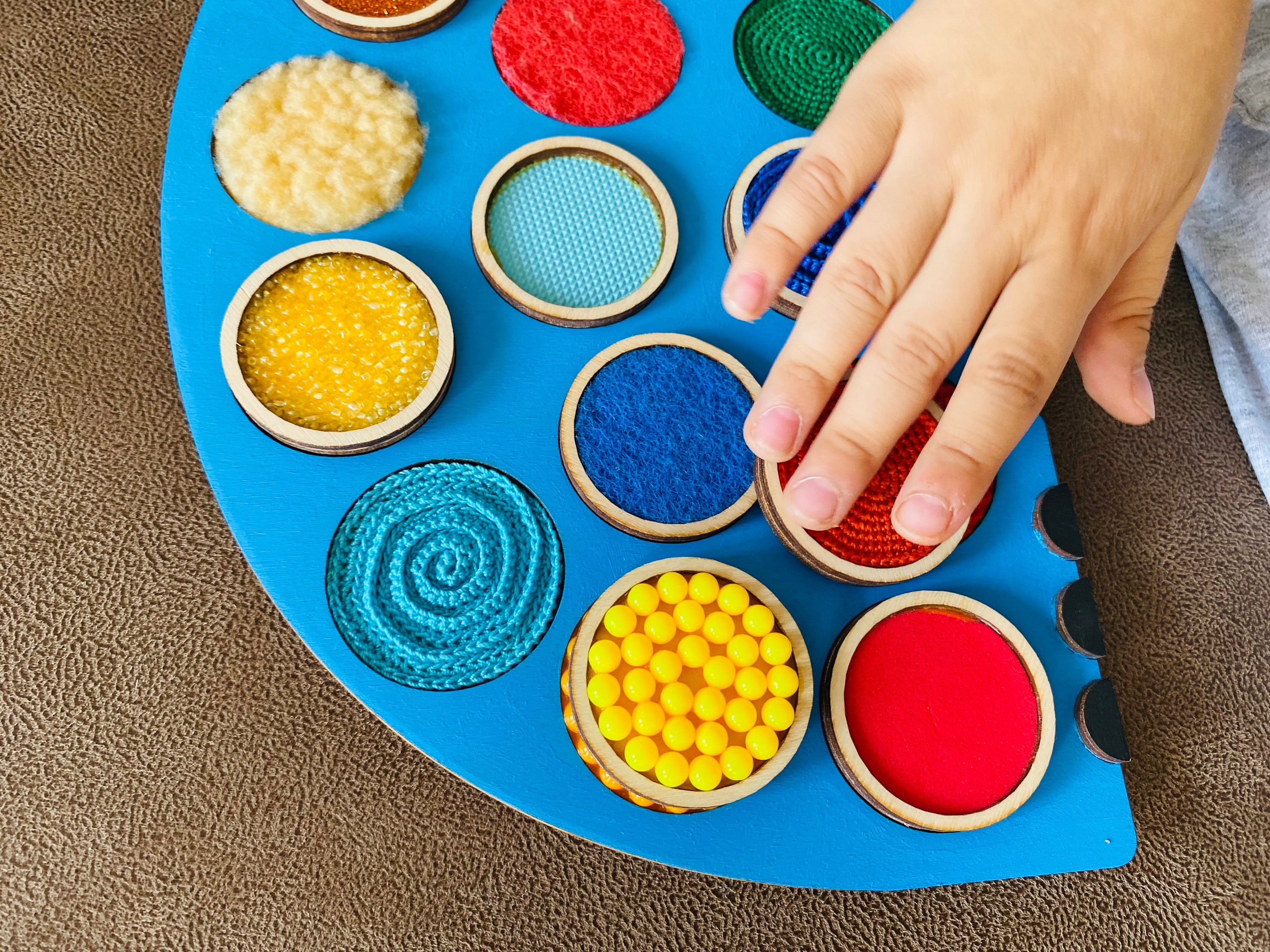 Sensory Board, Tactile Board Elephant, Toy Elephant, Montessori Toy ...