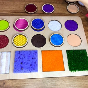 Montessori Texture Board: Sensory Toy for Toddlers - Etsy