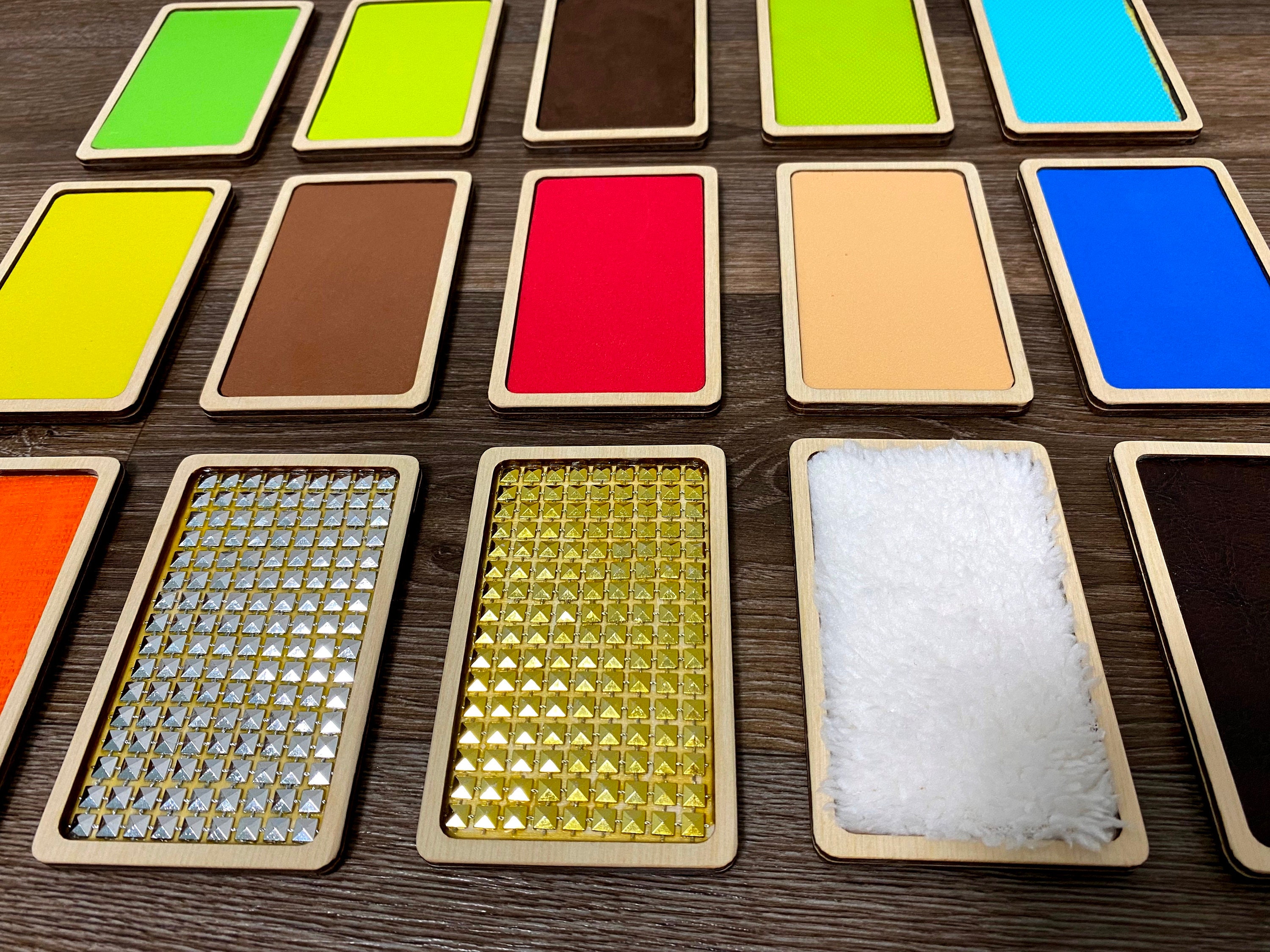 Sensory Toy Tactile Cards: Customize Texture Selection for Sensory ...