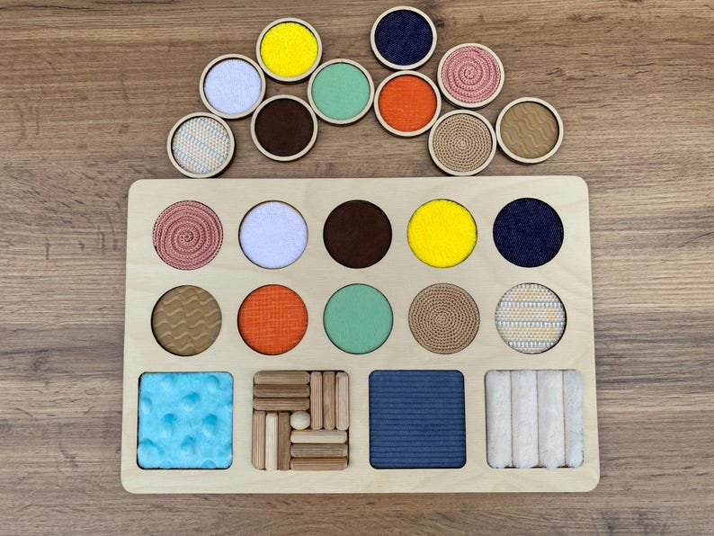Montessori Sensory Texture Board: Tactile Learning Toy for Toddlers - Etsy