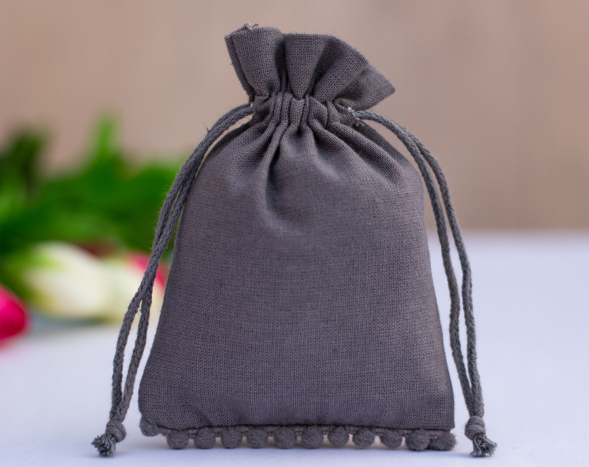 100 Cotton Drawstring Jewelry Packaging Pouch Eco Friendly | Etsy