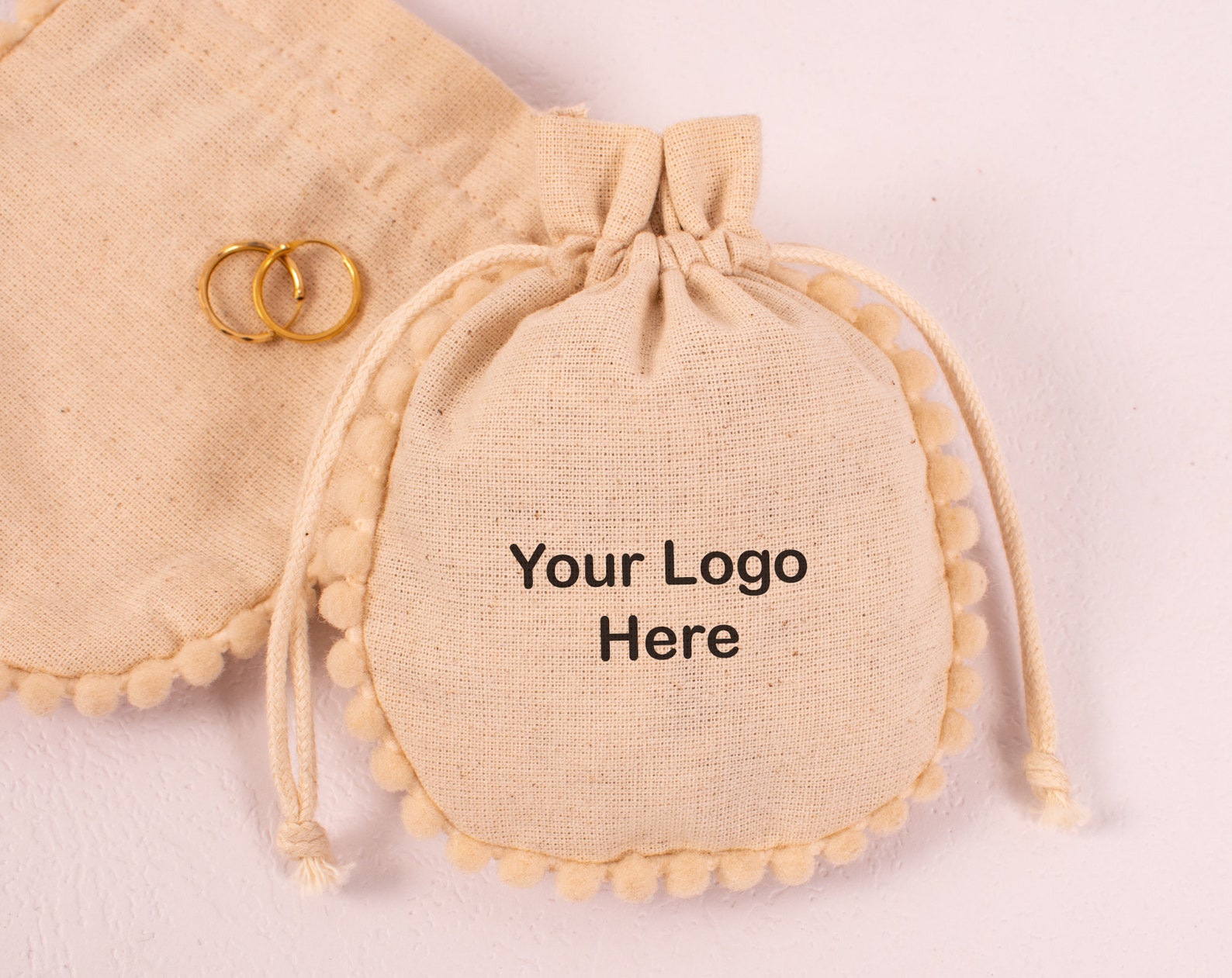 100 Personalized Jewelry Packaging Pouch Custom Drawstring - Etsy