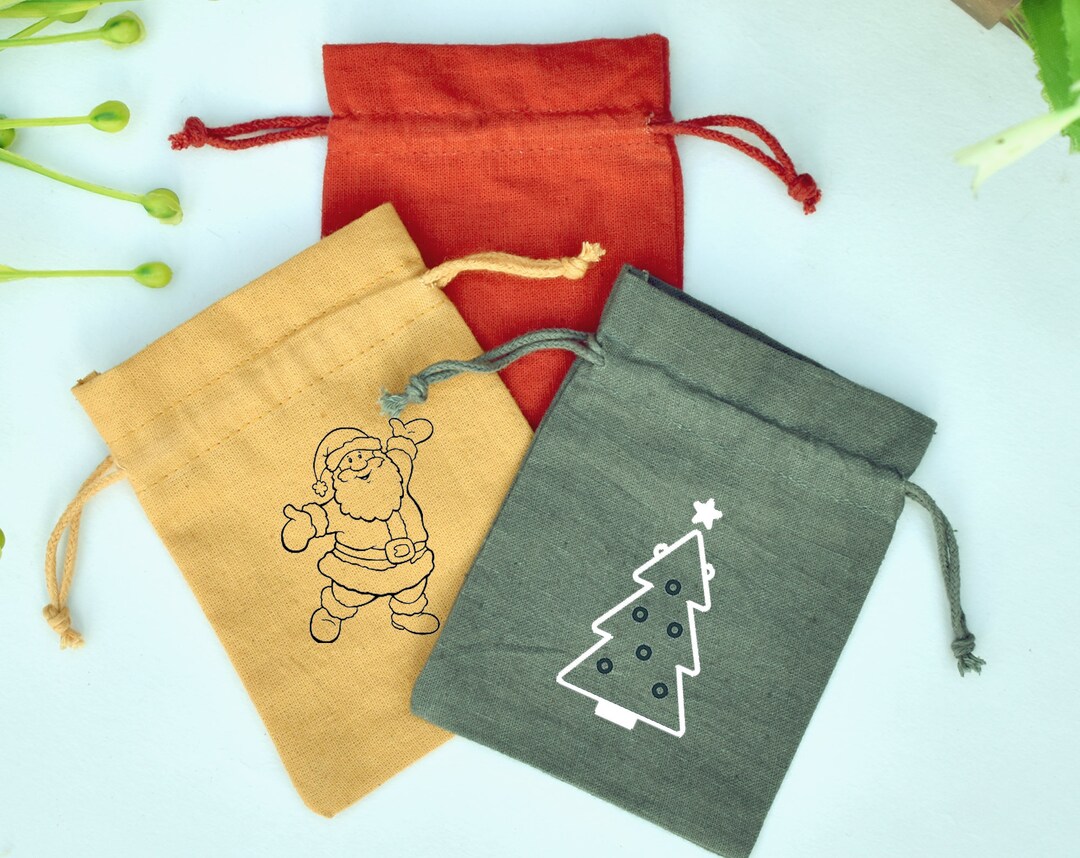 100 Pcs Jewelry Pouch Custom Cotton Bag Personalized Logo Gift ...